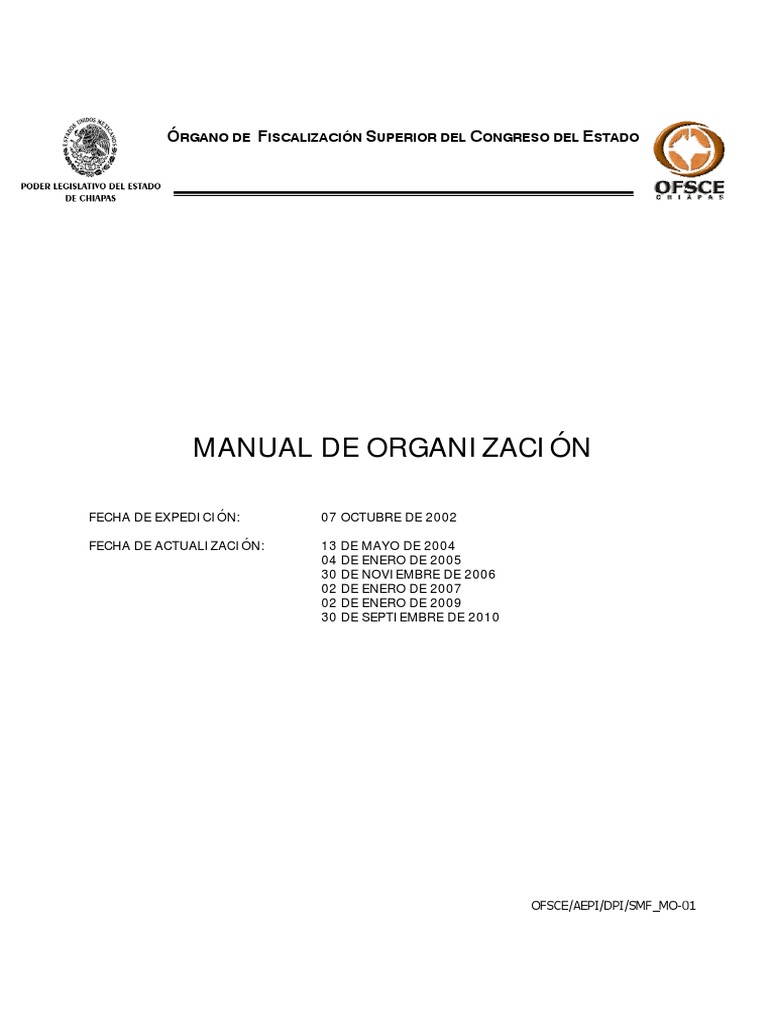Manual de Organizacion | PDF