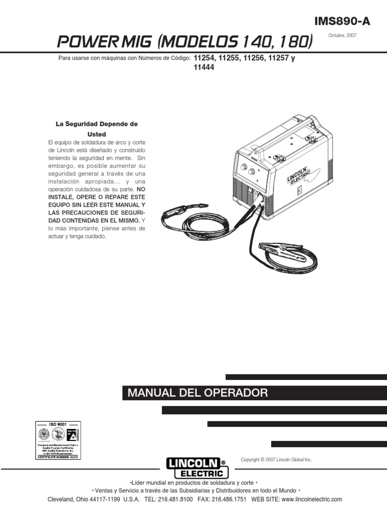 Manual MIG 140 | PDF