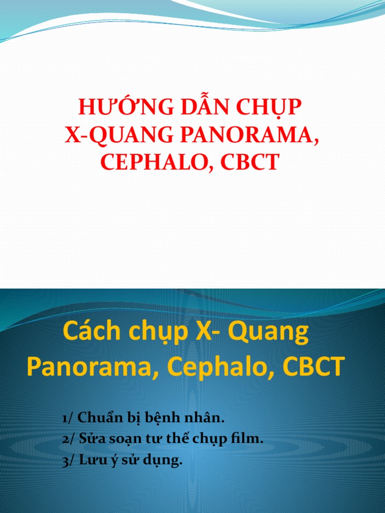 HDSD X-Quang CBCT Pano Cepha | PDF