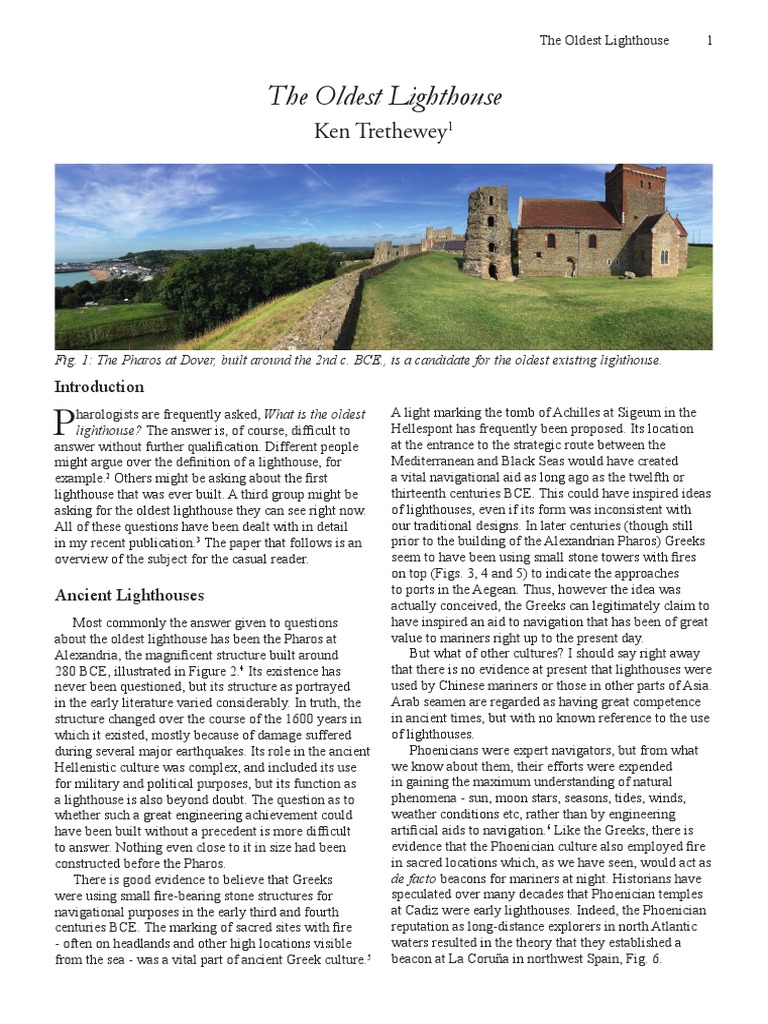 The Oldest Lighthouse | PDF | Lighthouse