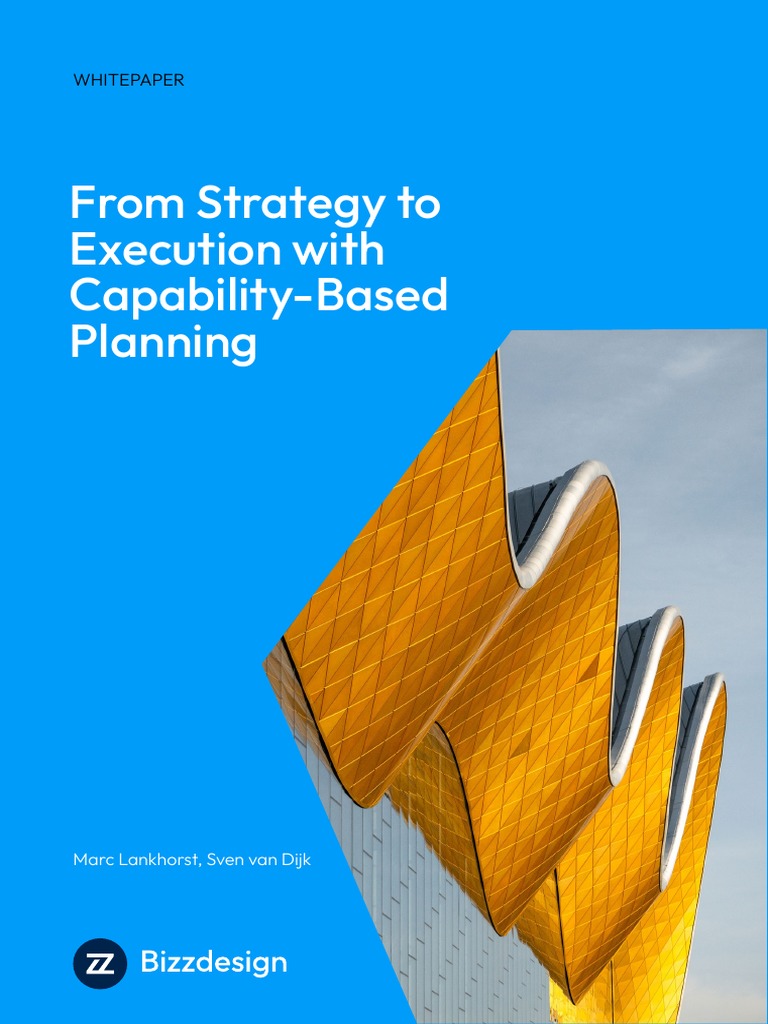 Whitepaper From Strategy To Execution With Capability Based Planning | PDF