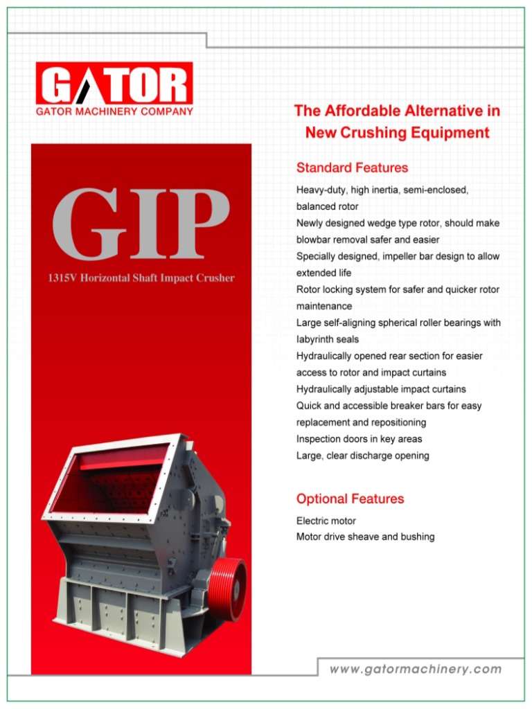 Triturador Gator | PDF