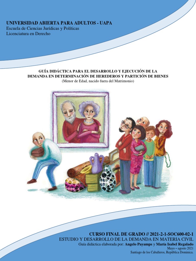 Guía-DEMANDA EN DETERMINACIÓN DE HEREDEROS Y PARTICIÓN DE BIENES | PDF ... Guía-DEMANDA EN DETERMINACIÓN DE HEREDEROS Y PARTICIÓN DE BIENES | PDF ...