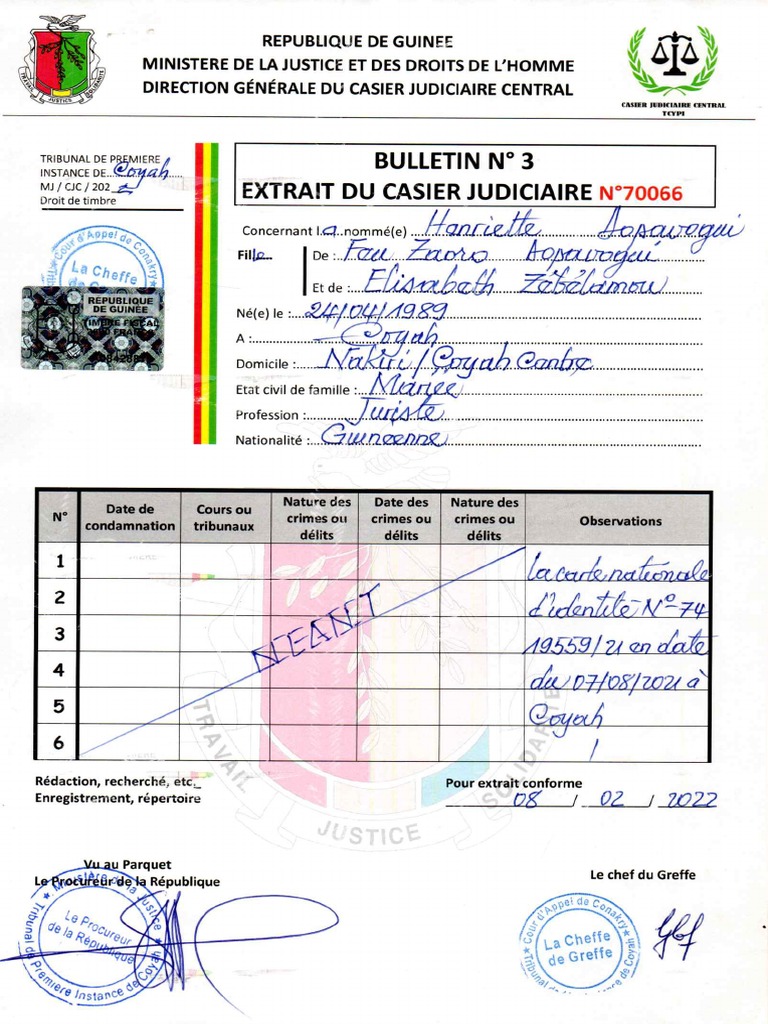 Police Certificate | PDF