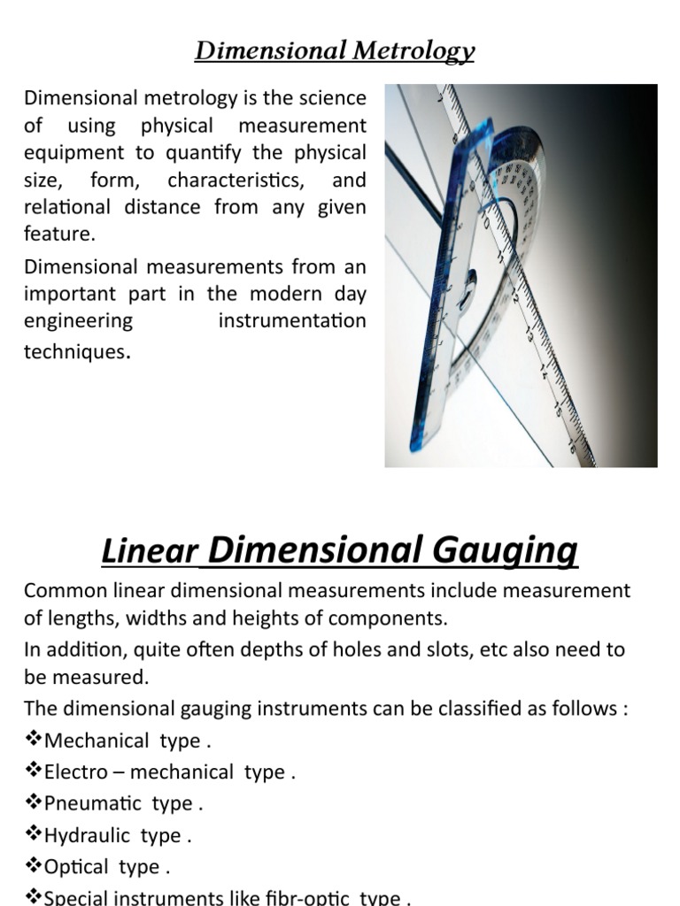 Dimensional Metrology | PDF