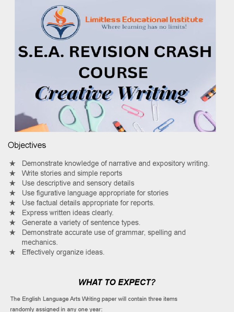 S.E.a Crash Course Creative Writing | PDF