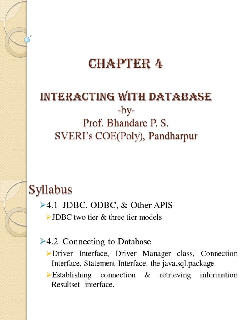Chapter 4 Interacting With Database | Download Free PDF | Databases ... Chapter 4 Interacting With Database | Download Free PDF | Databases ...