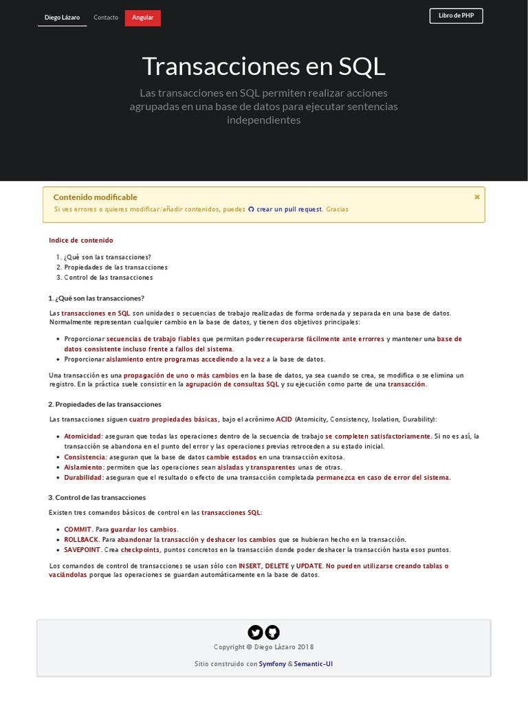 5 Transacciones En Sql Pdf