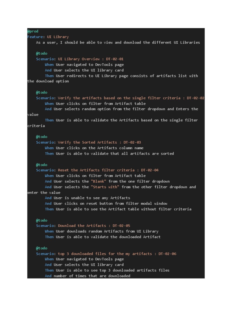 UI Library Features & Scenarios | PDF | Software | Computing