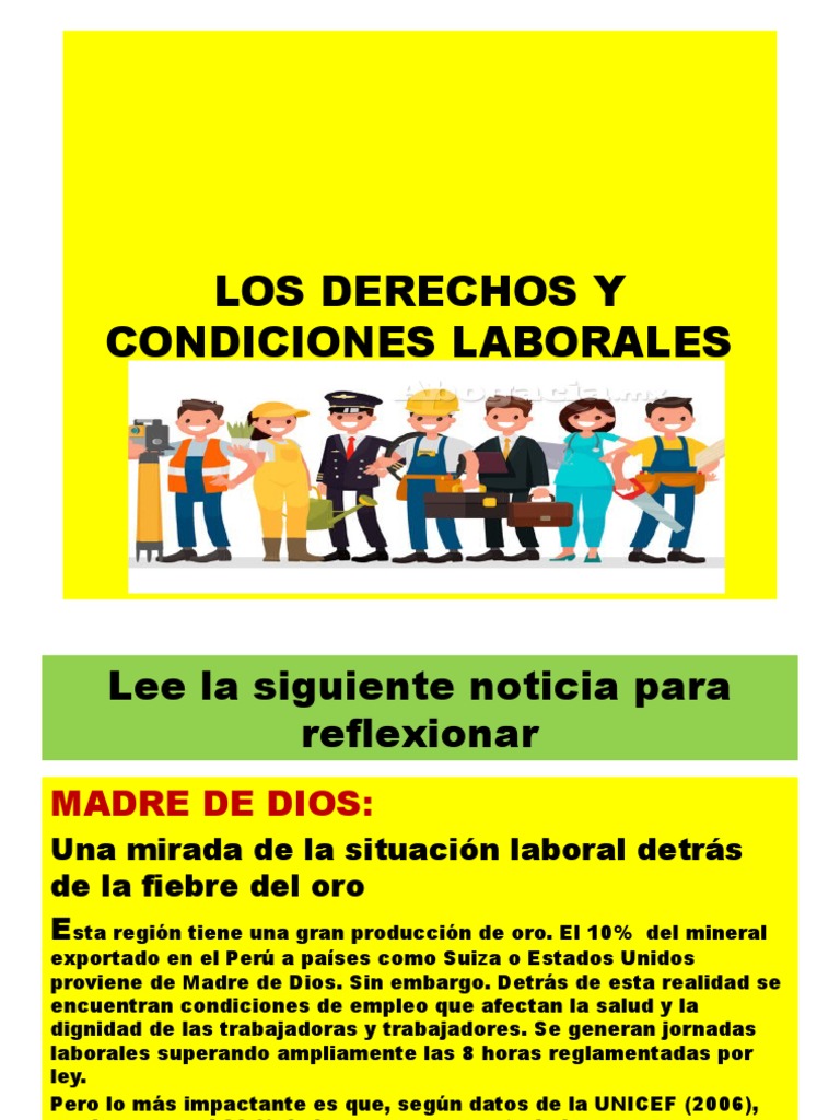 Los Derechos y Condiciones Laborales | PDF