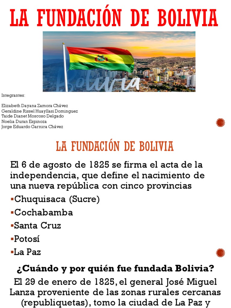 20 De Octubre Fundacion De La Paz