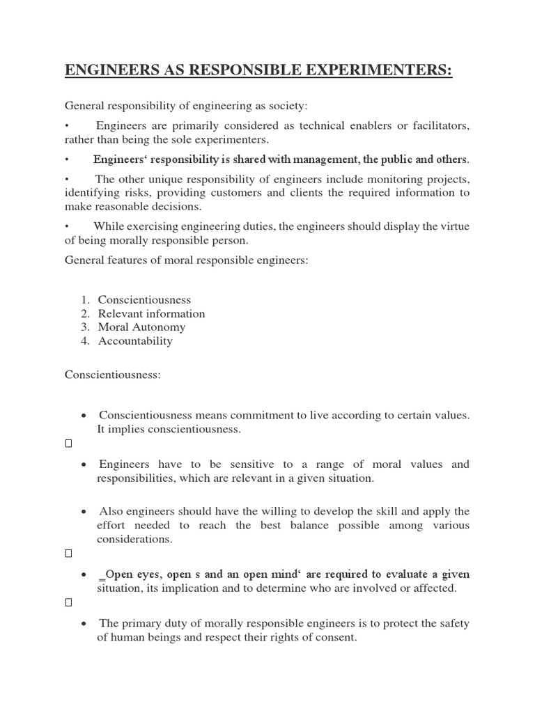 Engineers' Moral Autonomy and Accountability | PDF | Autonomy | Morality