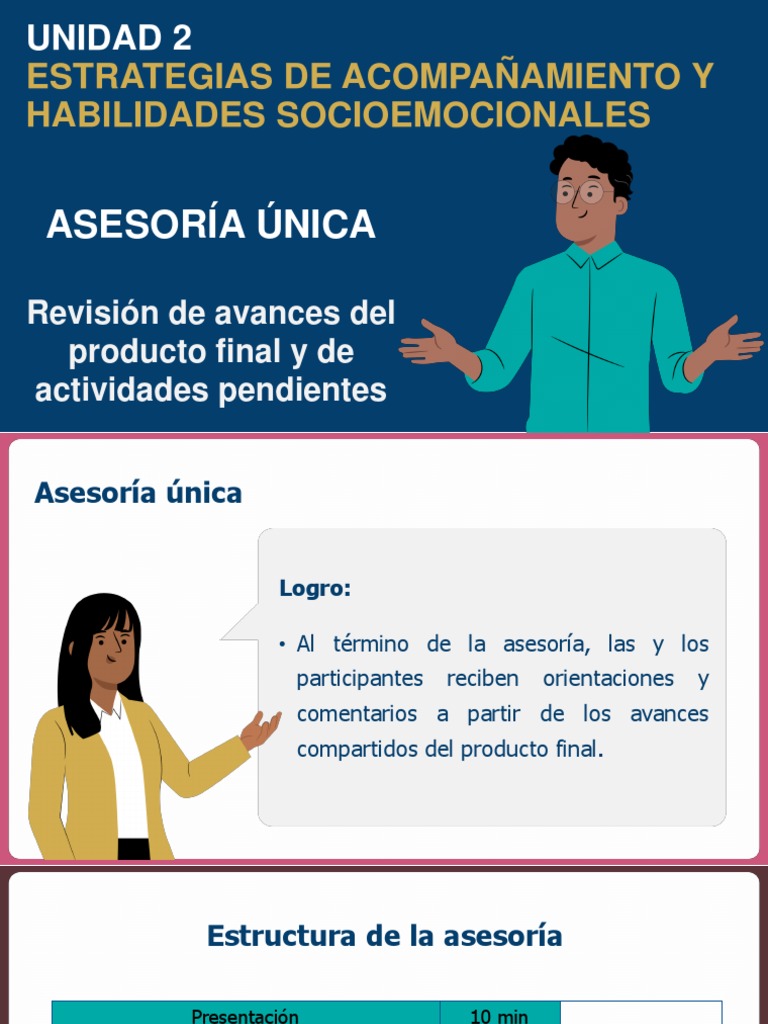 Sesión 7 - Asesoría Única - PPT Final Versión PerúEduca | PDF