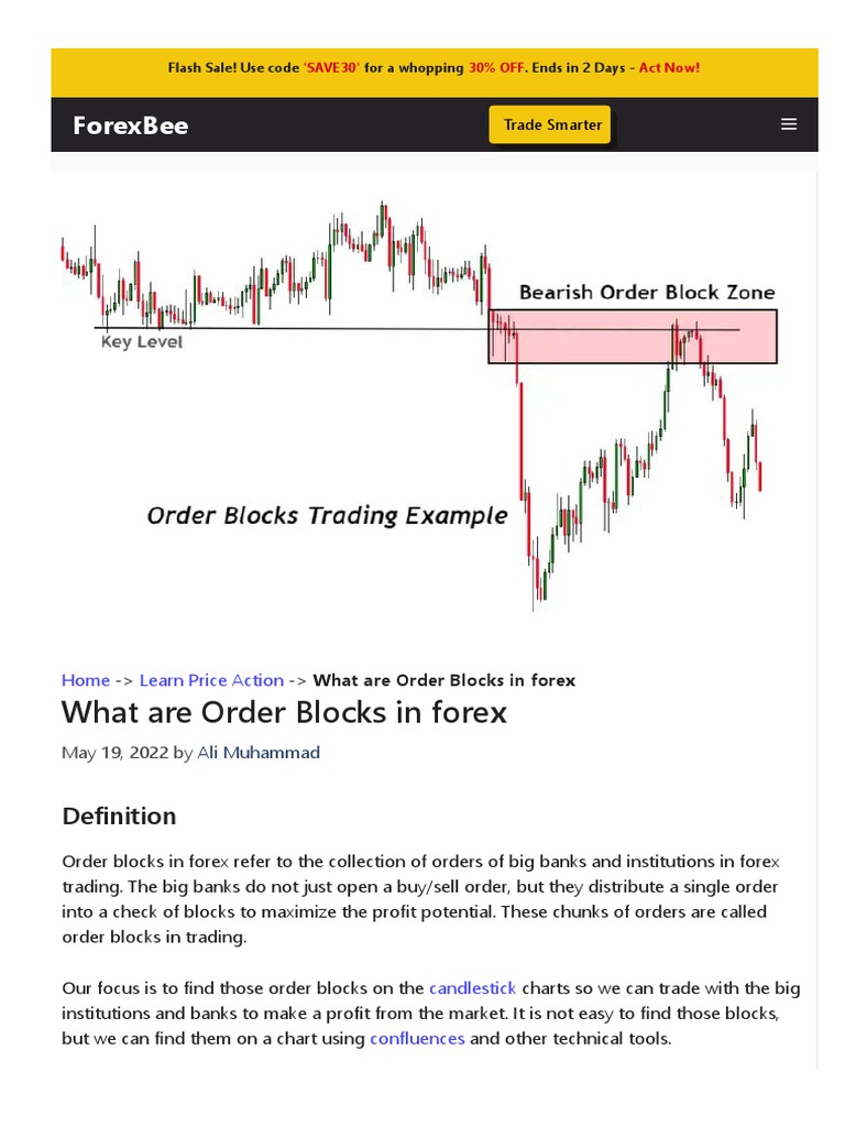 Forexbee Co Order Blocks Forex | PDF | Market Trend | Order (Exchange)
