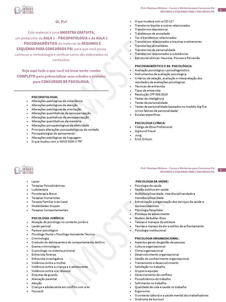 AMOSTRA RESUMOS E ESQUEMAS Link | PDF | Carreira e Crescimento