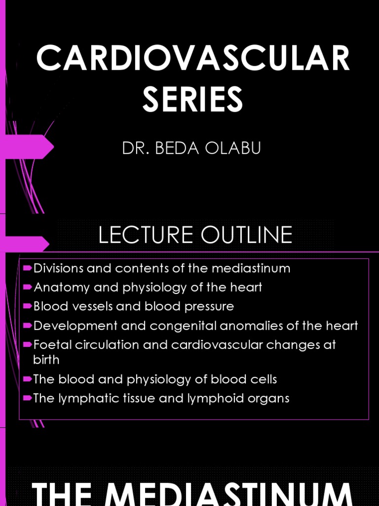 Cardiovascular System Overview by Dr. Olabu | PDF | Congenital Heart ...
