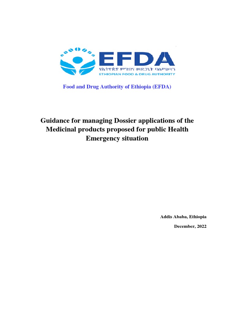 Guideline For Emergency Use Authorization of Medicines For Public ...
