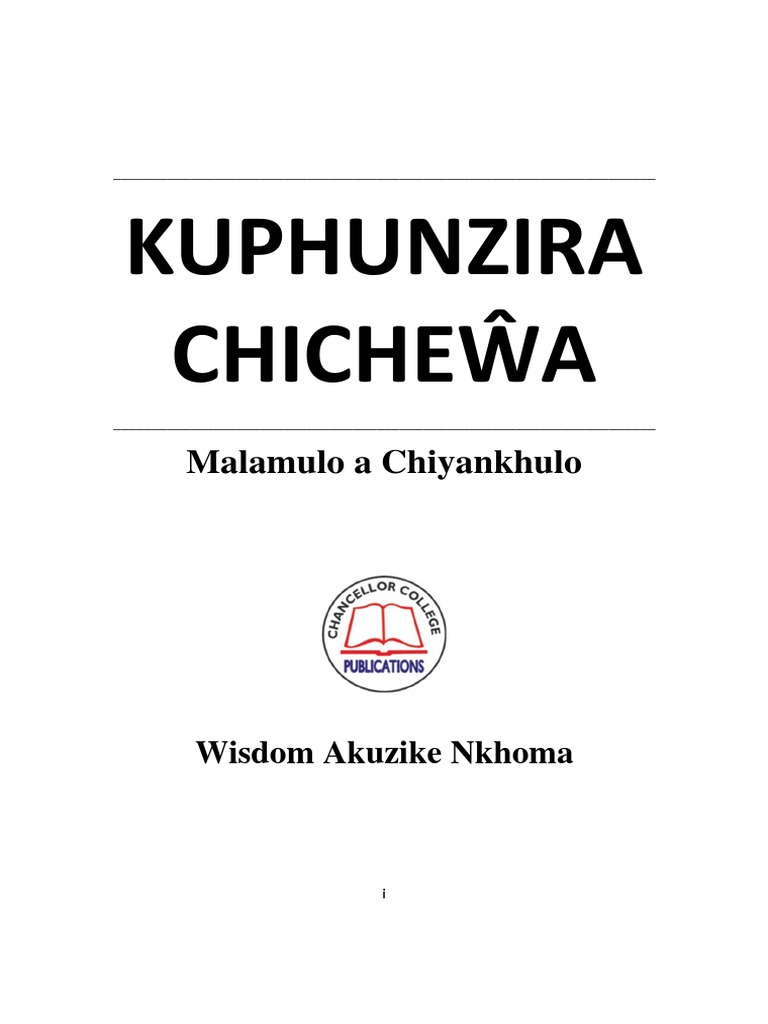 Chichewa Grammer-1 | PDF
