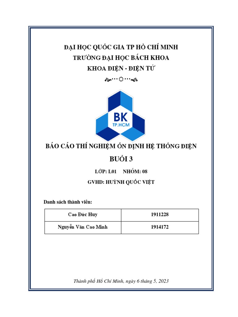 NHOM8 - TN3 - ỔN ĐỊNH HTĐ | PDF