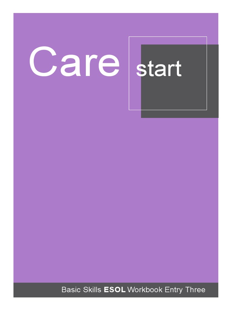 Care Start - Basic Skills ESOL Workbook Entry Three | PDF | English As A Second Or Foreign ...