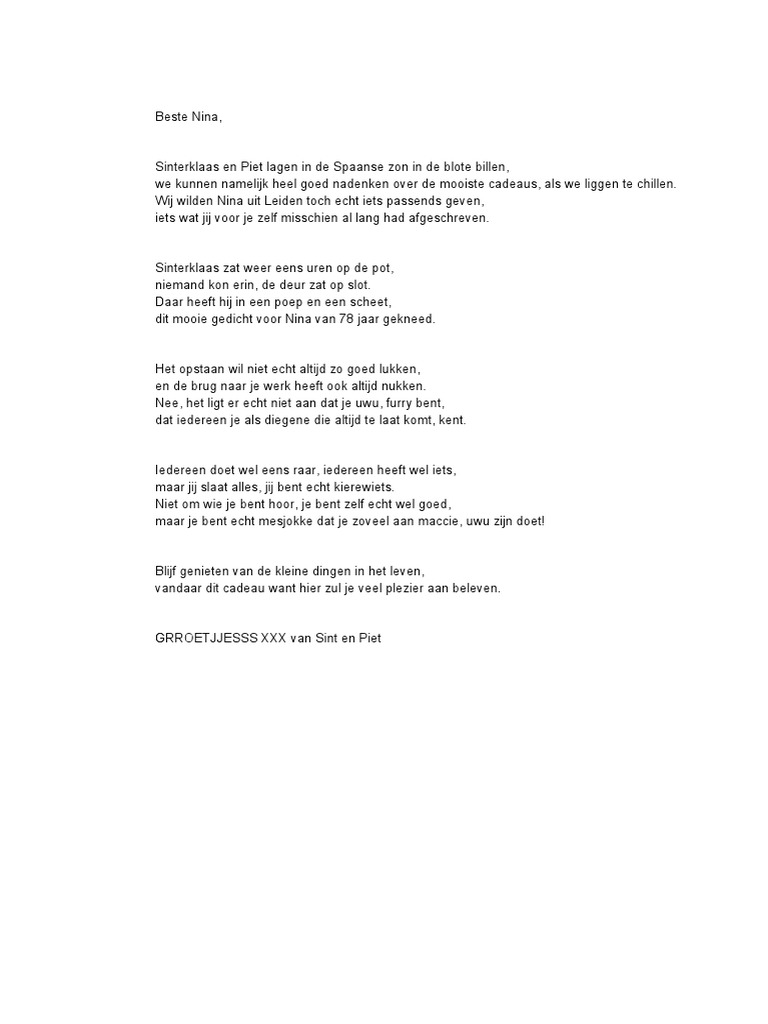 Gedicht Nina | PDF
