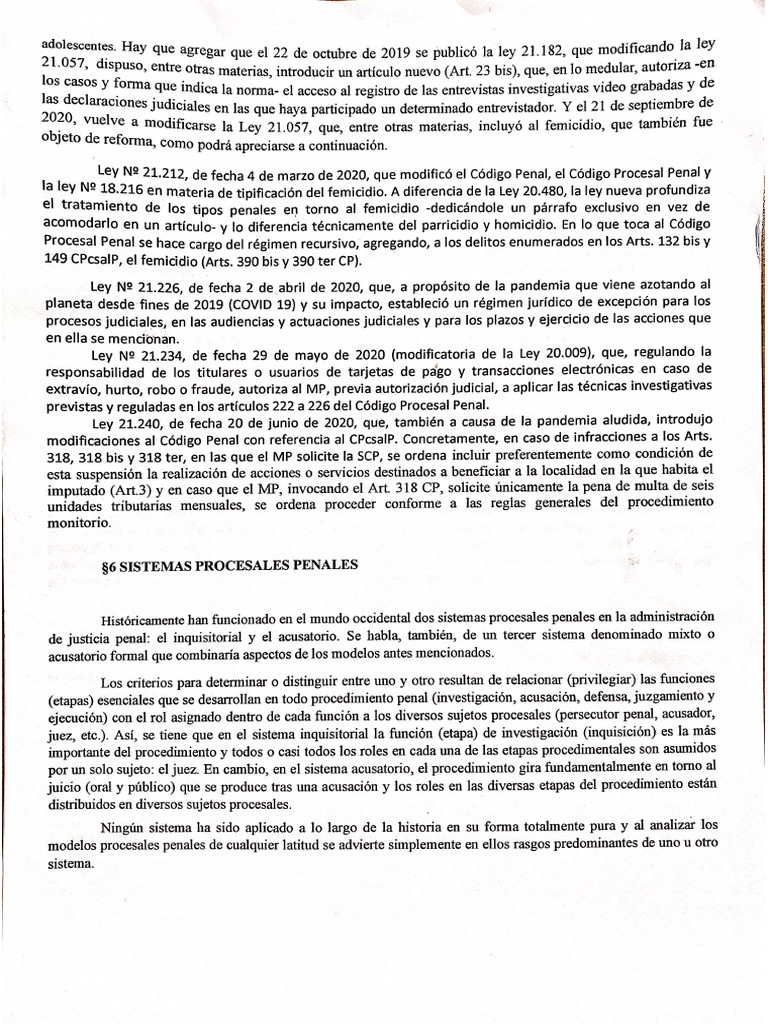 Manual Procesal Penal (Parte1) | PDF Manual Procesal Penal (Parte1) | PDF