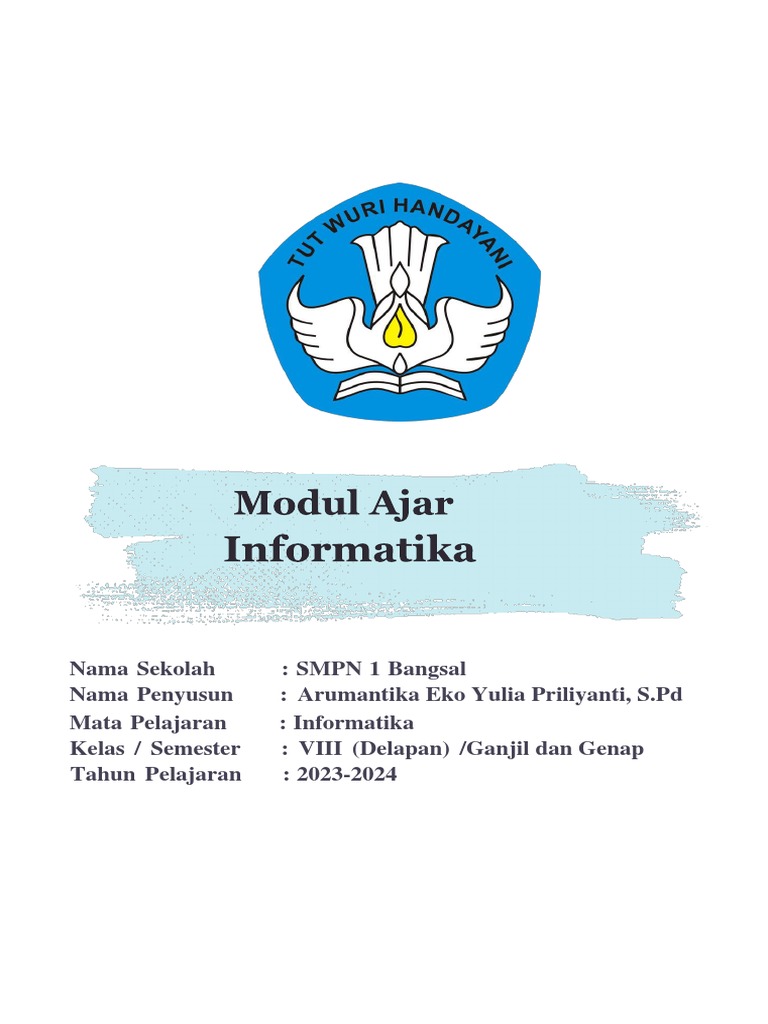 MODUL AJAR INFORMATIKA KELAS VIII | PDF