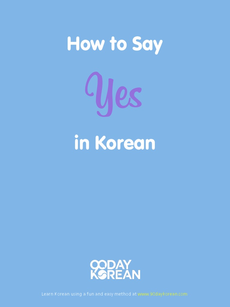 90 Minutes Korean - Yes in Korean | PDF
