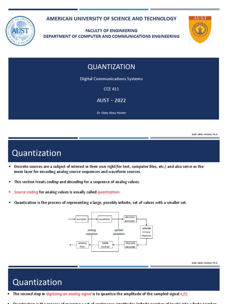 6 - Quantization | PDF | Mathematical Optimization | Electrical Engineering