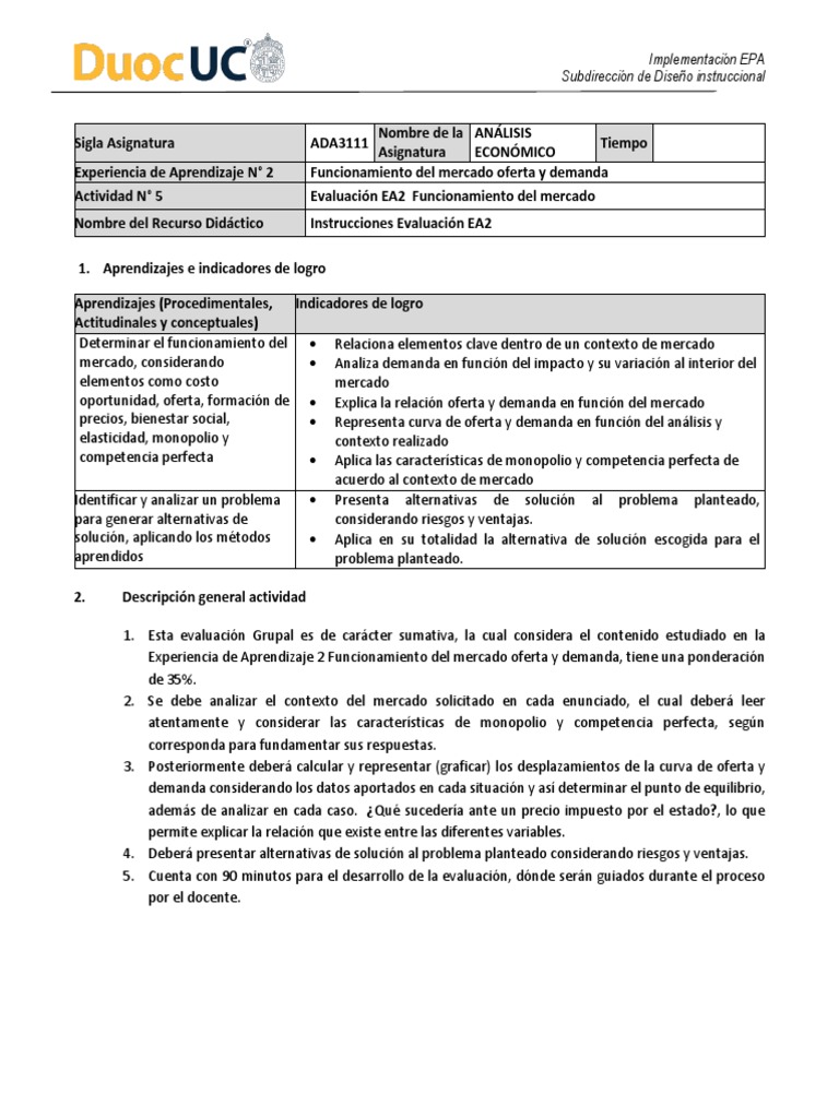 RA11 - Act5 Instrucciones Evaluaci N EA2 | PDF