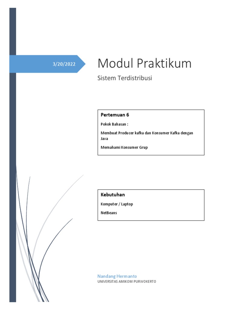 Praktikum Kafka dengan Java | PDF