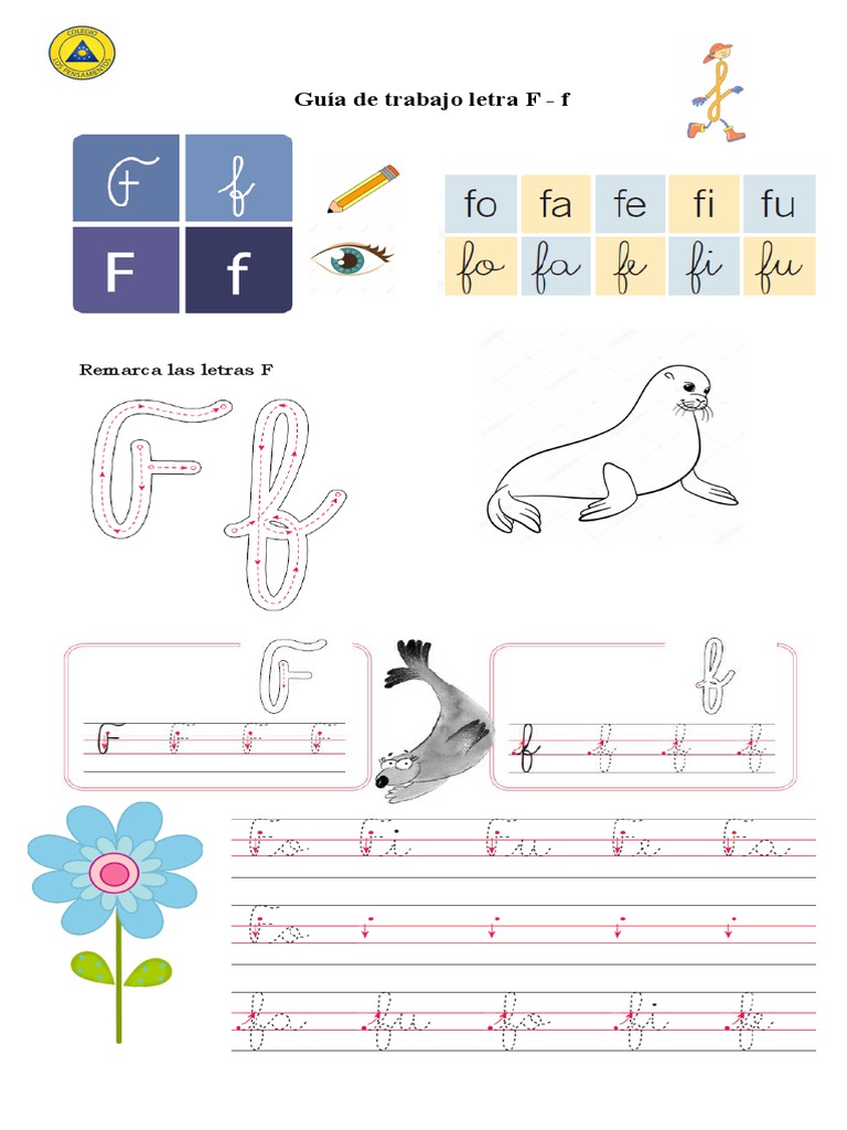 Guia Letra F | PDF