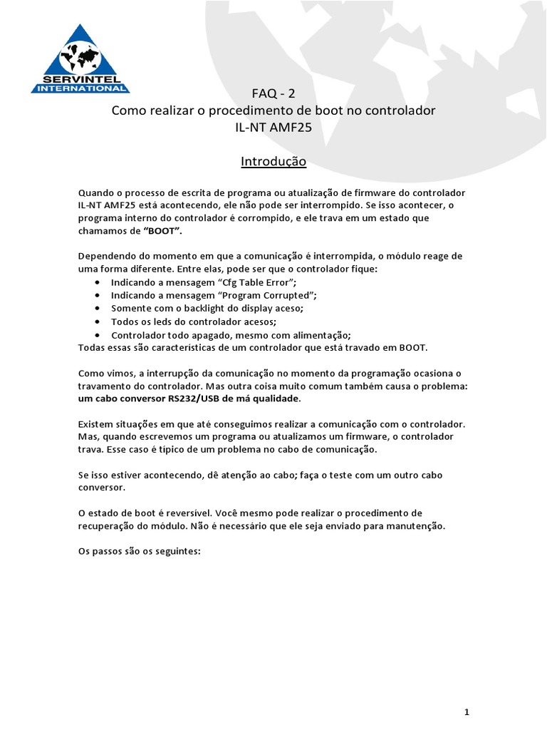 FAQ 2 - Como Realizar PRL-NT AMF25 | PDF