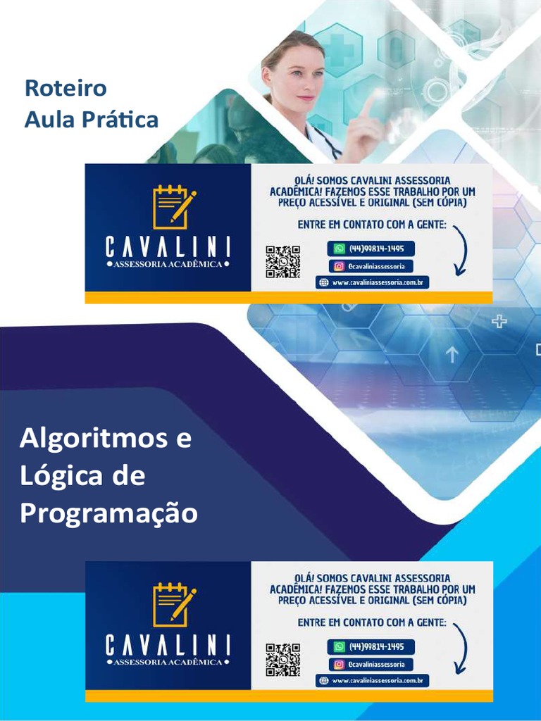 Roteiro de Aula Prática - Algoritmos e Lógica de Programação | PDF