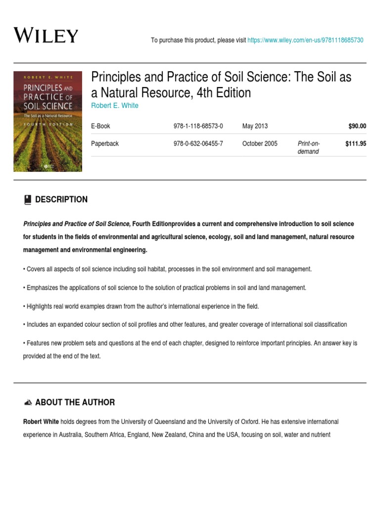 Wiley - Principles and Practice of Soil Science - The Soil As A Natural ...