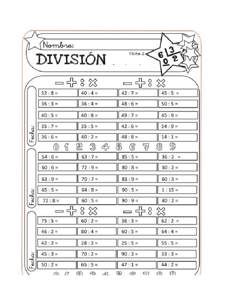 Guía N°1 Divisiones | PDF