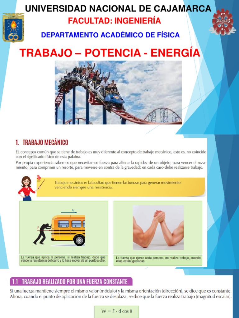 Trabajo Potencia y Energía | PDF