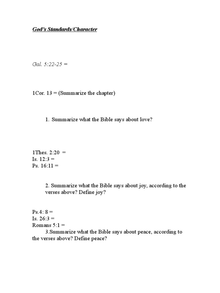 God's Standards | PDF | Seven Deadly Sins | Christianity