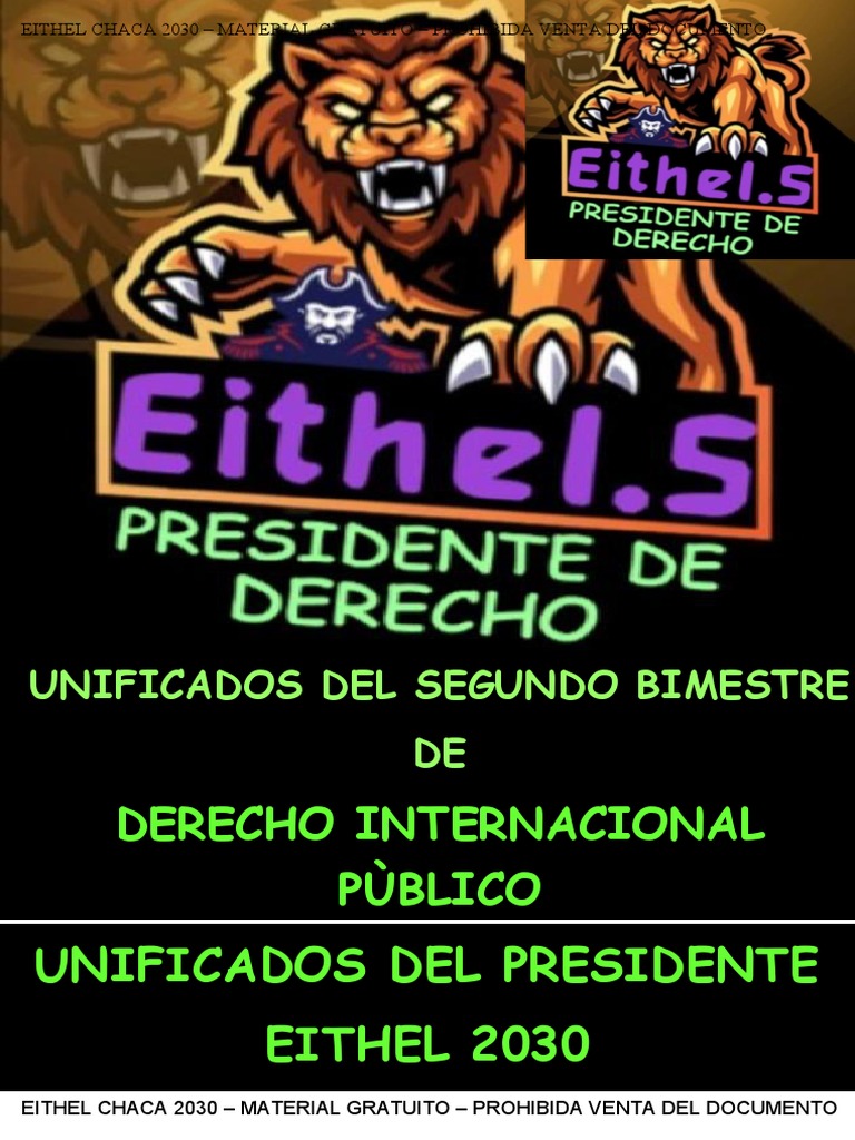Unif. Derecho Internaciona Pùblico 2b - Eithel-1 | PDF | Comunidad ...