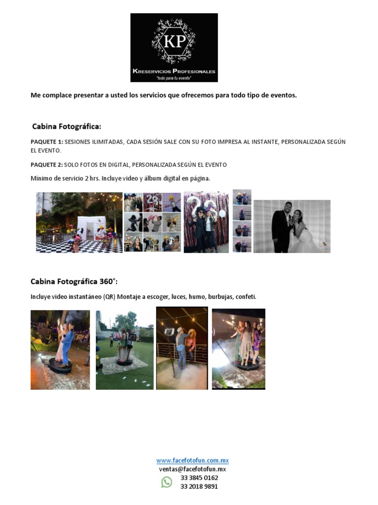 CATALOGO DE SERVICIOS KP 2023 | PDF