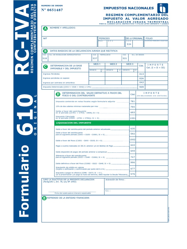 Form 610 3 | PDF | Impuestos | Ley Pública