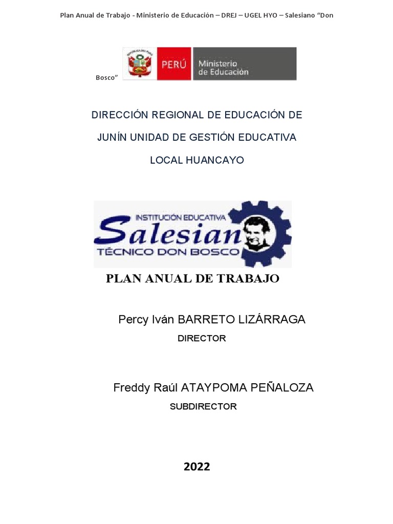 3 PAT Salesiano Don Bosco 2022 | PDF