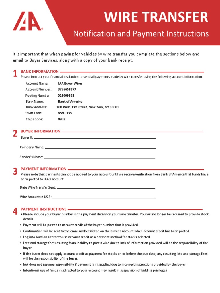 Wire Transfer Instructions Español - 20230728 | PDF