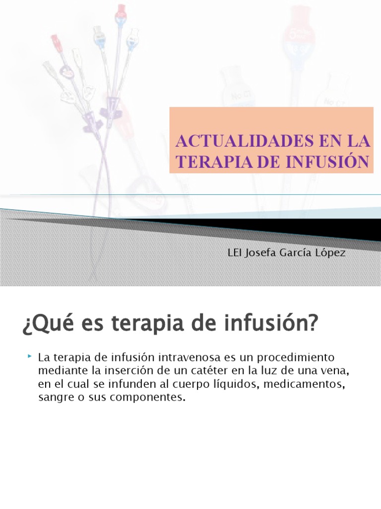 Actualidades en La Terapia de Infusion 2021 | PDF | Terapia intravenosa | Medicina CLINICA