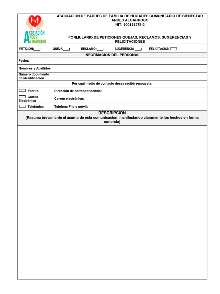 Formato Sugerencias Quejas Reclamos y Felicitaciones | PDF