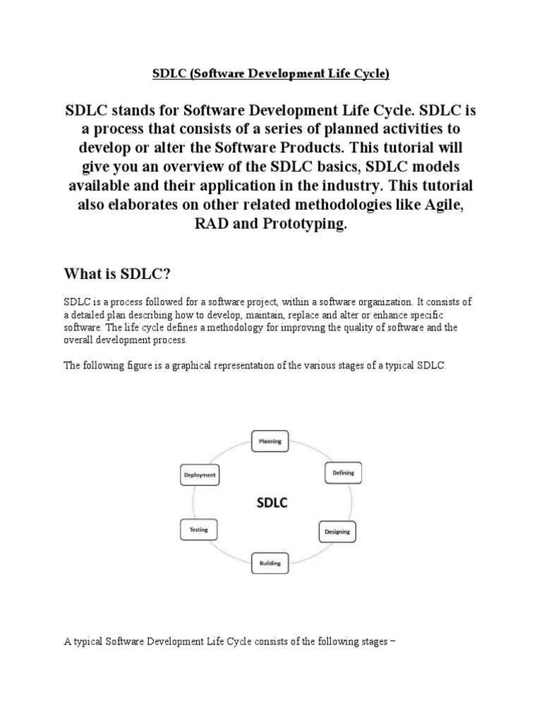 SDLC Assignment | PDF