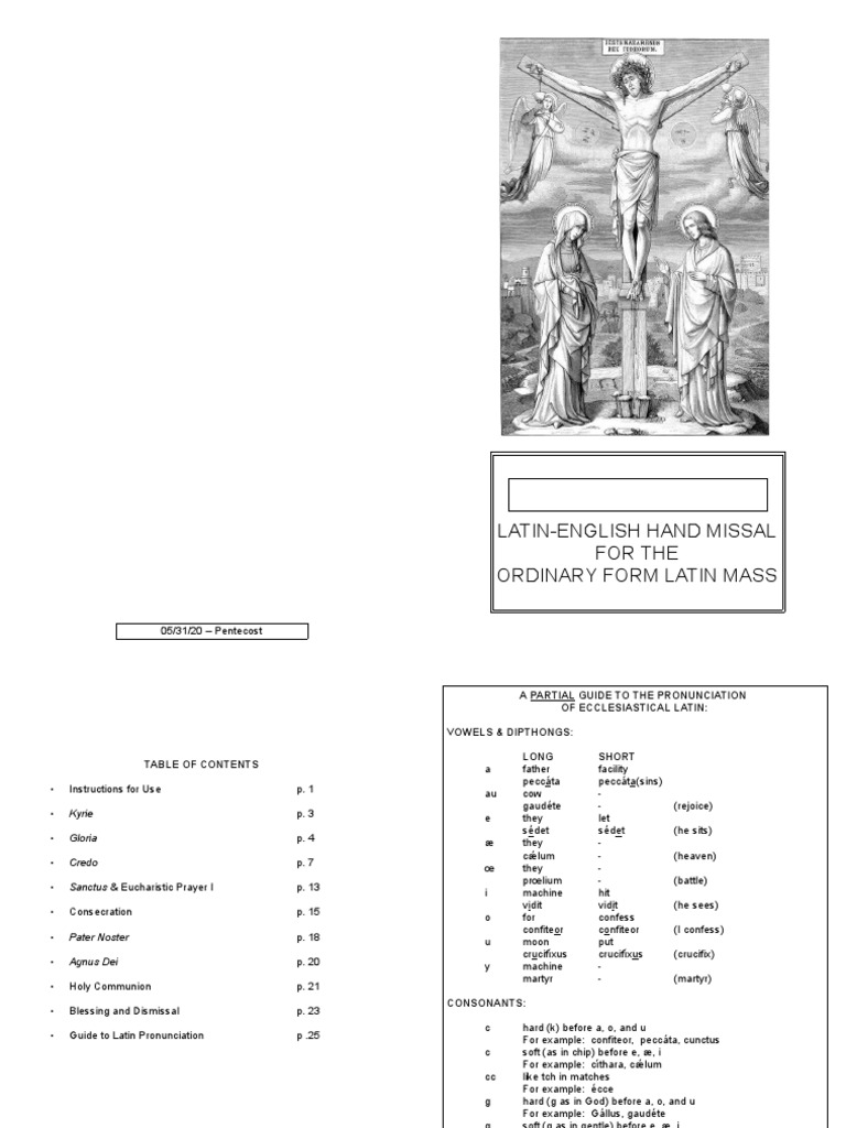 Ordinary Form Hand Missal | PDF