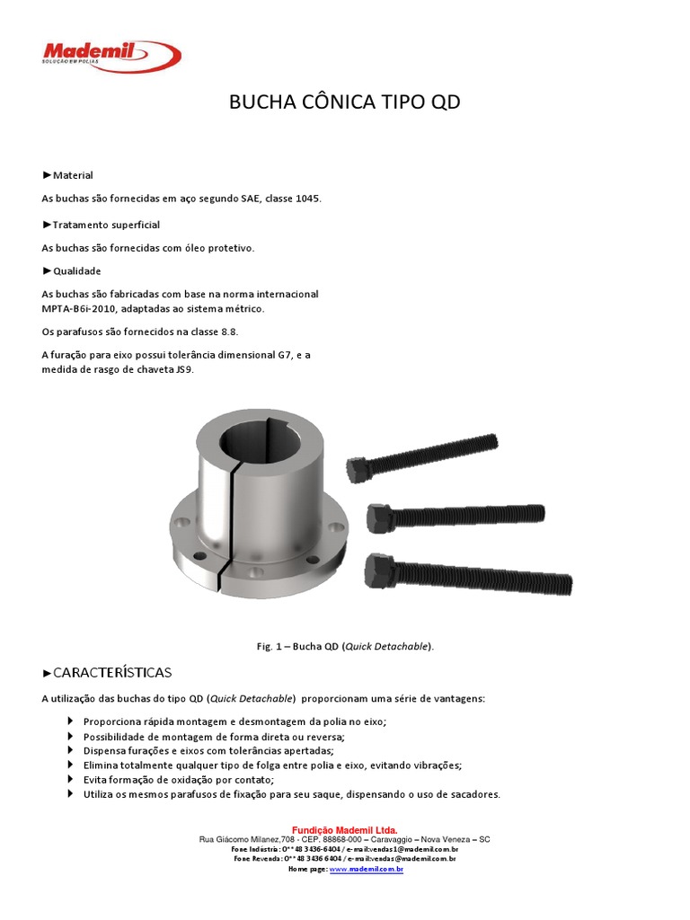 Bucha Cônica QD | PDF