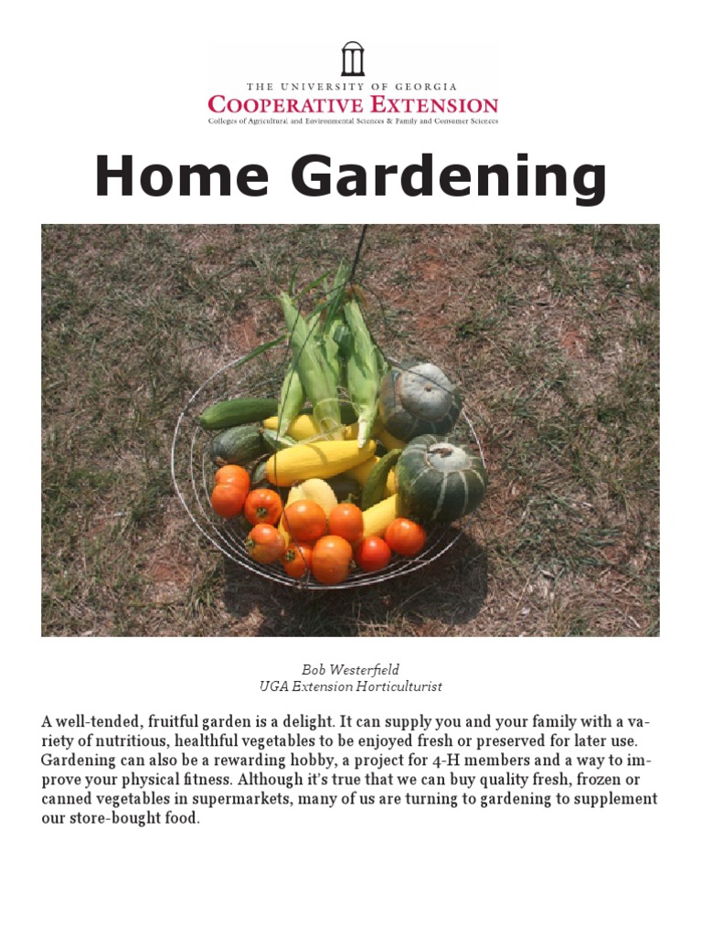 Home Gardening: Bob Westerfield UGA Extension Horticulturist | PDF ...