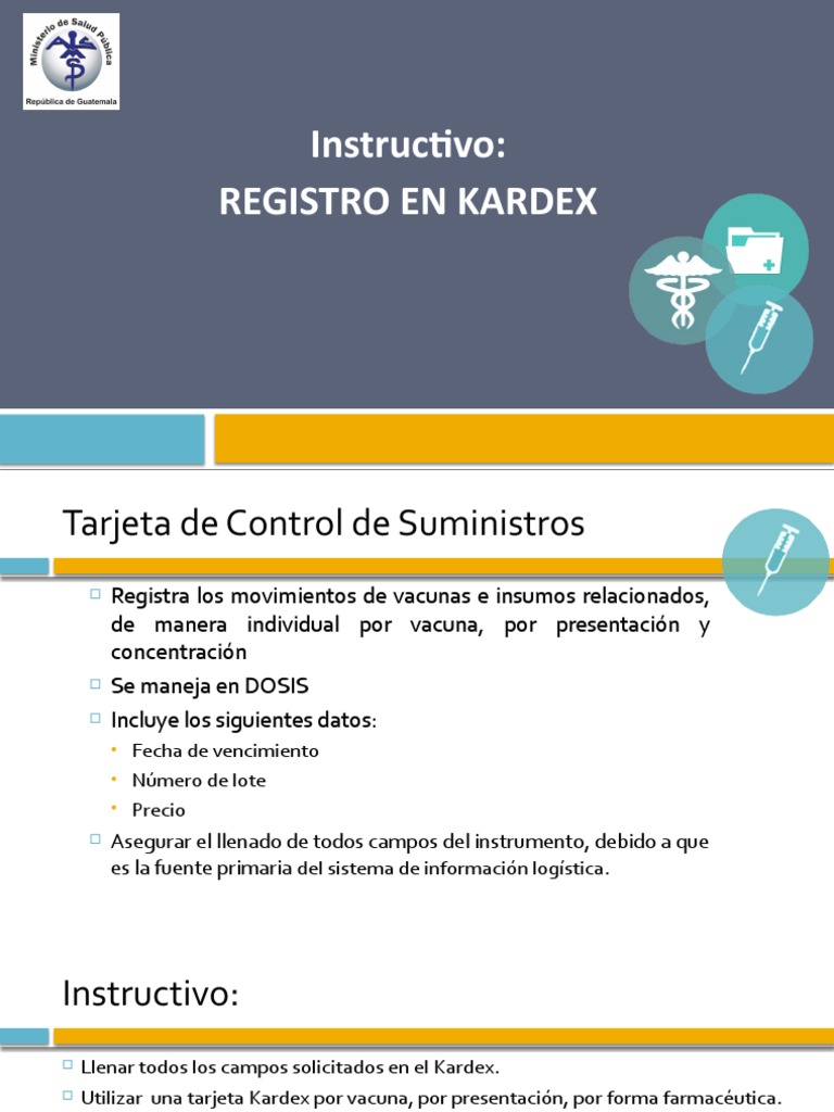 Instructivo Kardex | PDF
